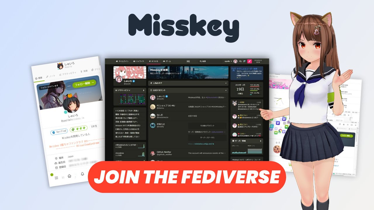 Misskey: Free Open Source Decentralized Social Media Platform - YouTube