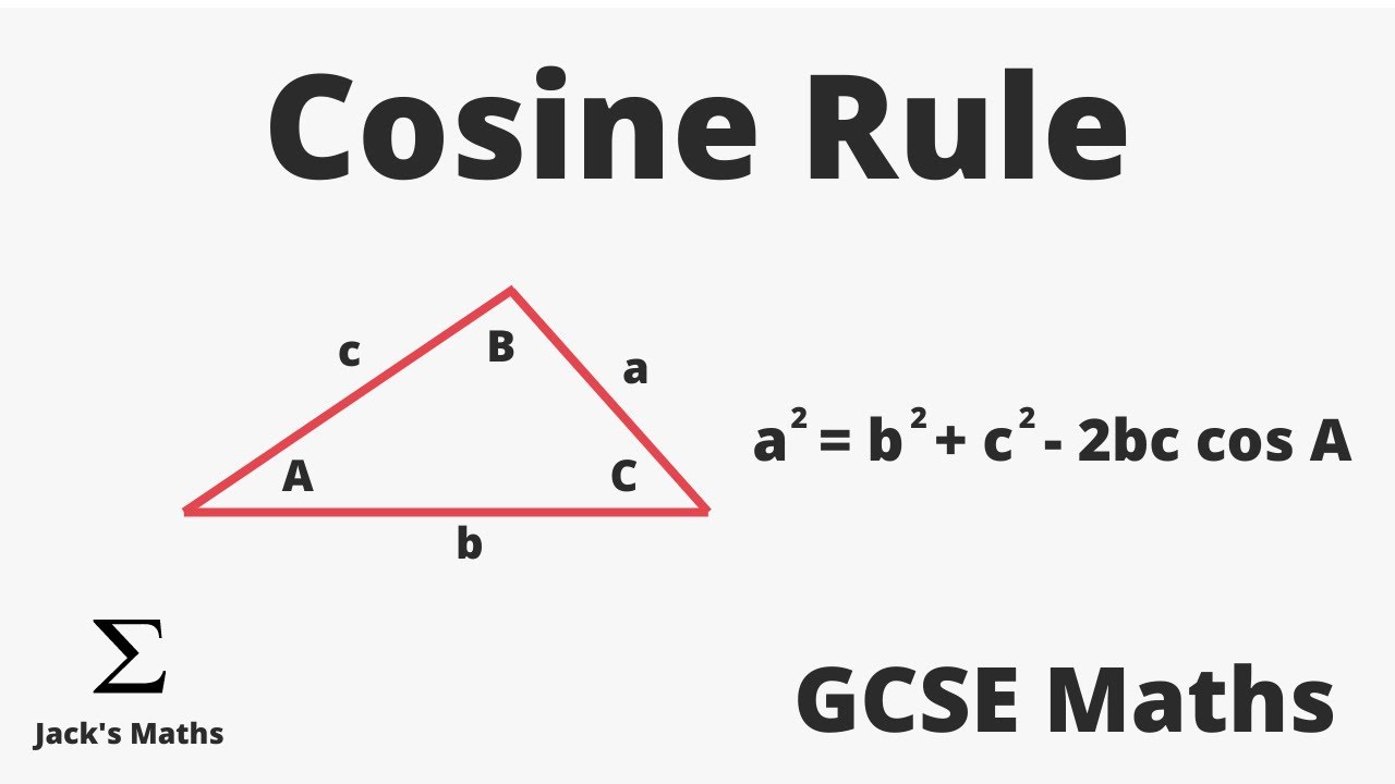 Cosine Rule GCSE Maths YouTube