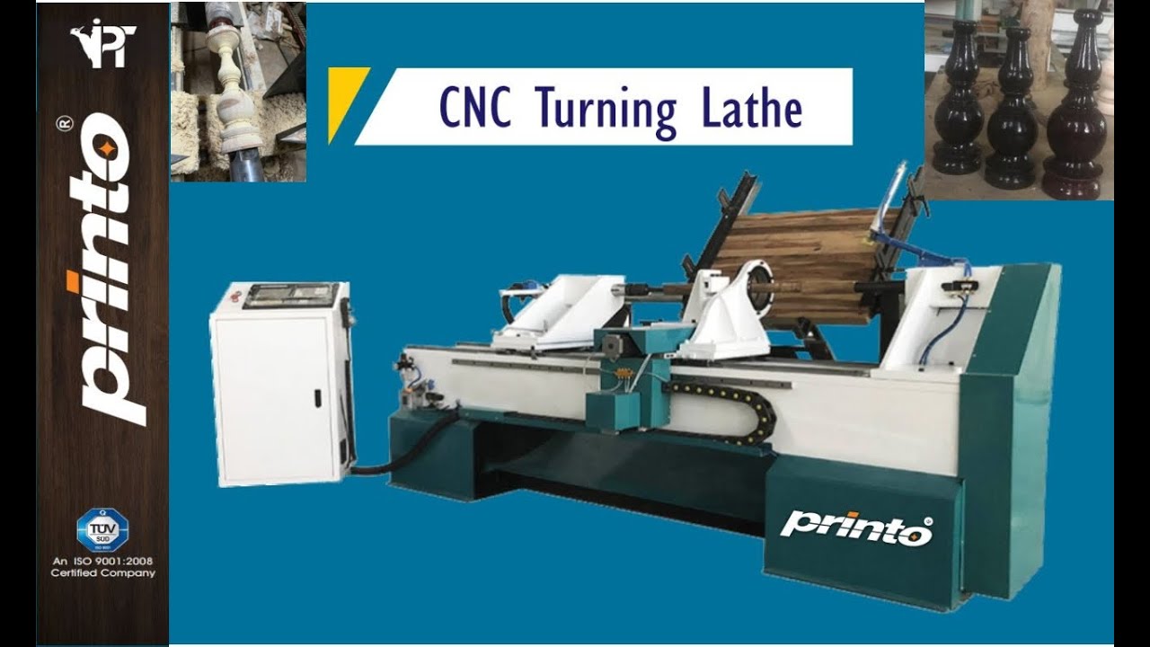 CNC Wood Turning Lathe | Printo CNC - YouTube