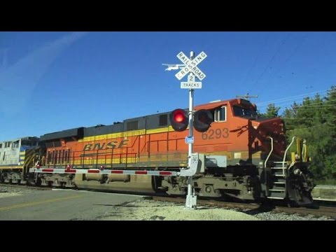 BNSF 6293 East Stack Train (10-9-2016) - YouTube