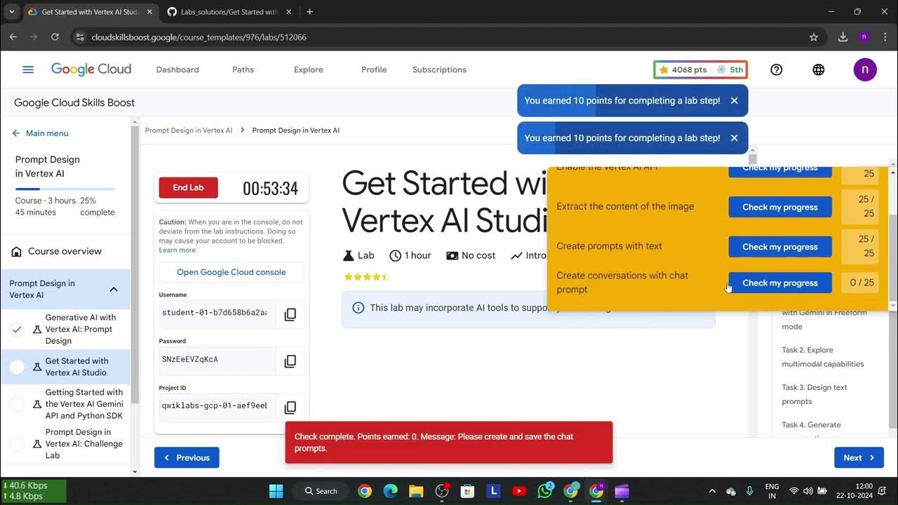 Module : 13 Lab : 2 || Get Started with Vertex AI Studio - YouTube