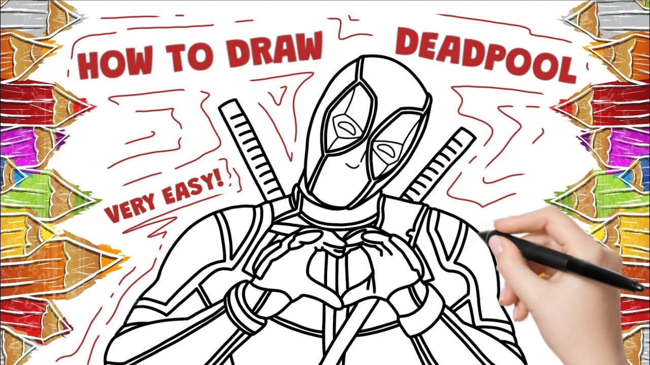 Learn How to Draw Deadpool: Easy Step-by-Step Tutorial - YouTube