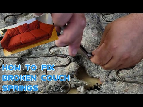 How to Fix broken couch spring - YouTube