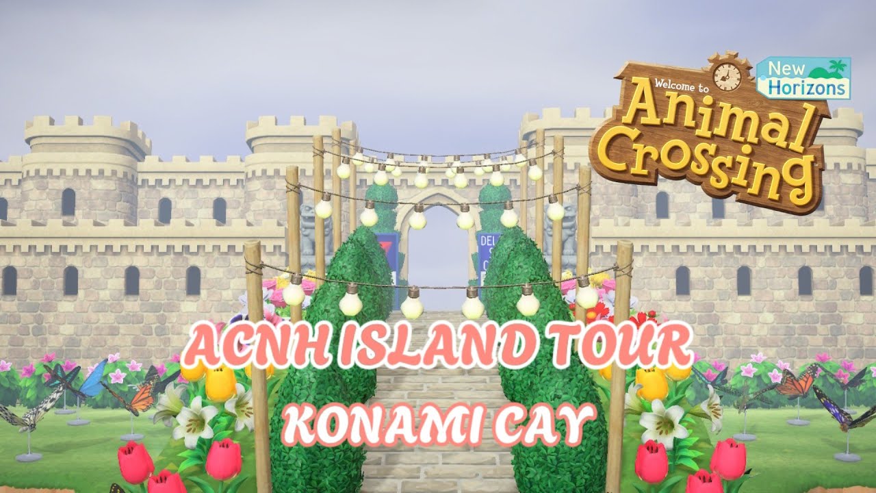 ACNH LIVE Island Tour Konami Cay // Animal Crossing New Horizons - YouTube