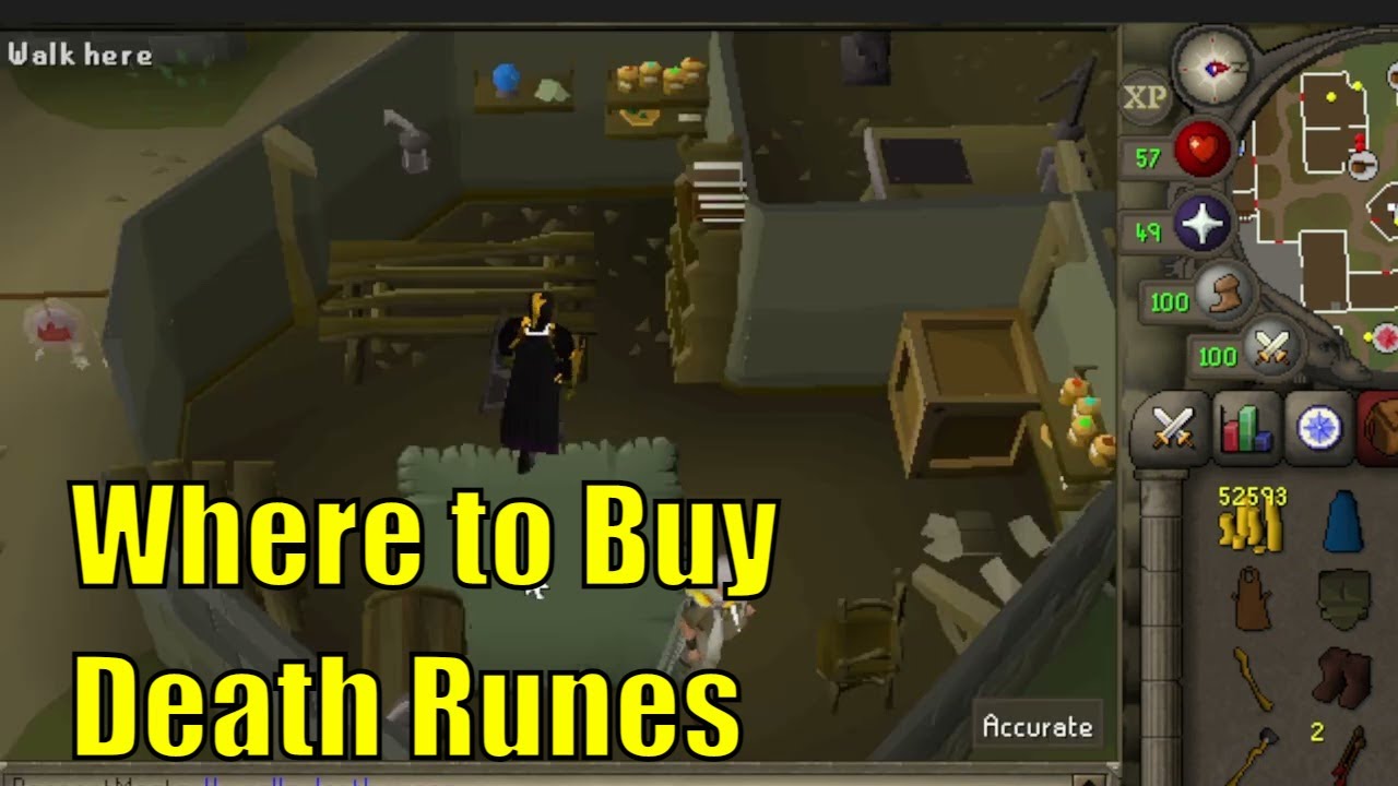 Where to Buy Death Runes in OSRS - YouTube