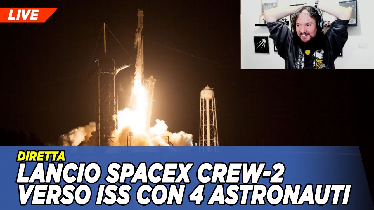 SpaceX/NASA: Lancio Crew2 con 4 astronauti (Live) - YouTube