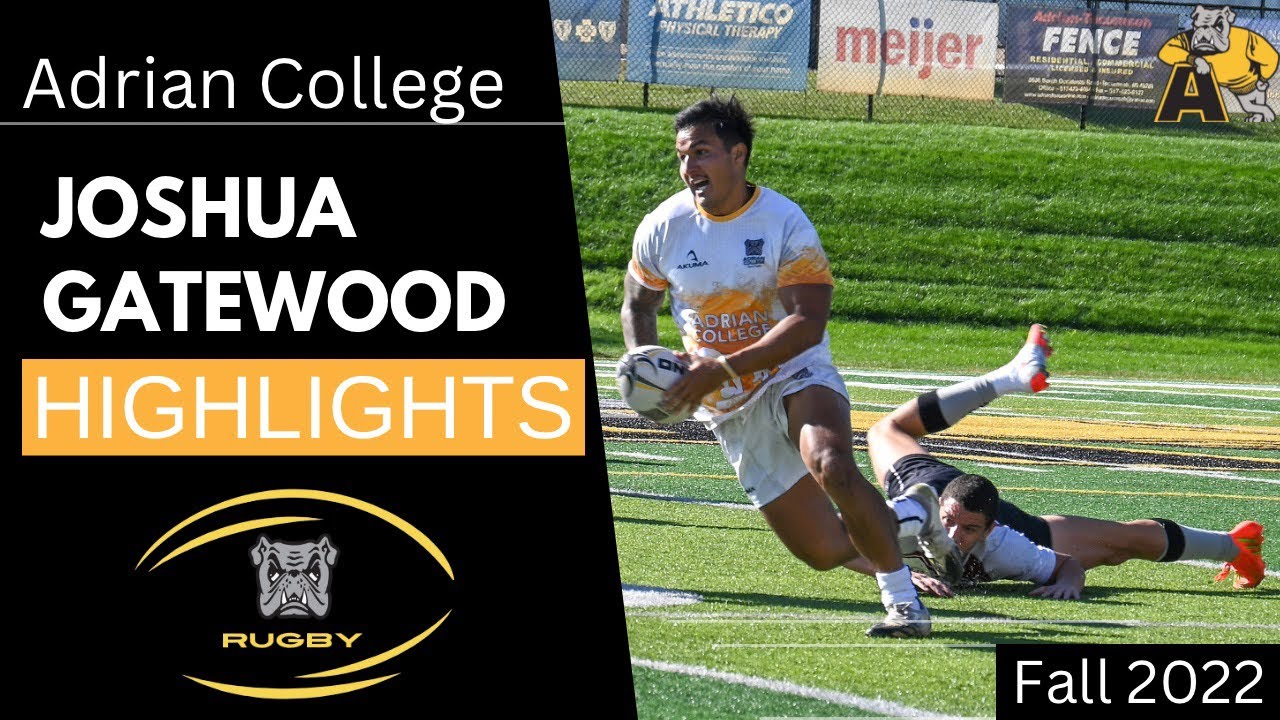 Joshua Gatewood | Adrian College | Fall 2022 Rugby highlights (All of ...