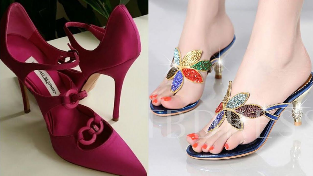 Último diseño👠de tacón alto | la última moda de tacón alto | Trajes ...