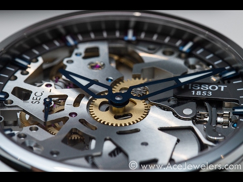 Tissot T - Complication Squelette Closeup in daylight - YouTube
