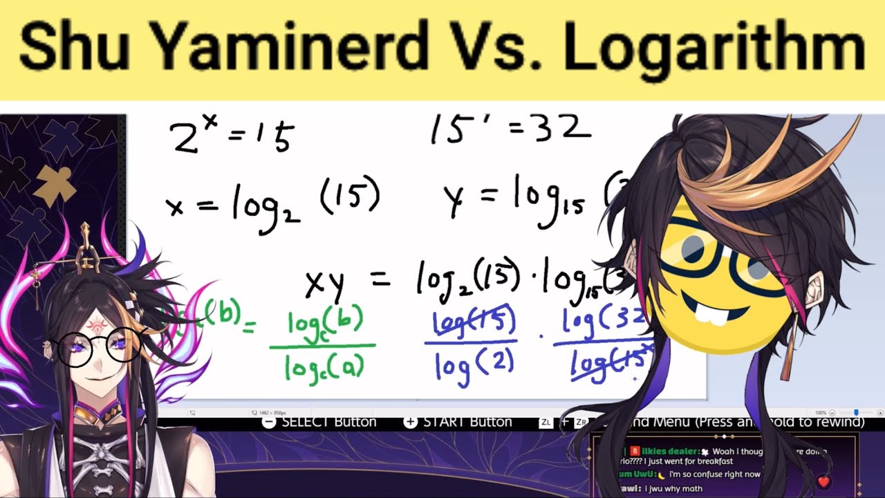 When a Streamer cannot resist the urge to solve a Math Question ...