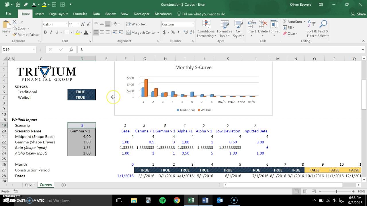 How to Model Flexible Construction/CapEx Curves w/ Weibull - YouTube