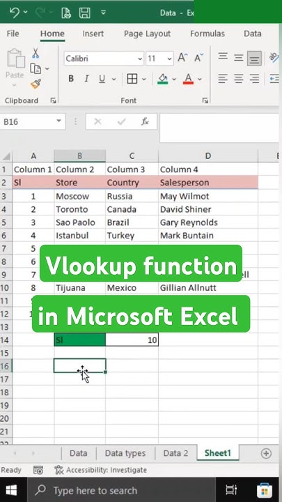 How to use Vlookup function in Microsoft Excel #excel #microsoftexcel #vlookup #vlookupformula ...