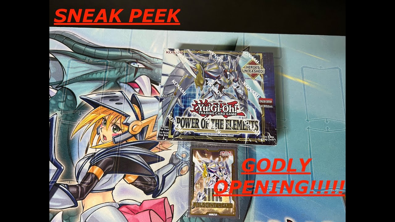 Yu Gi Oh! Power of the Elements GODLY box opening - YouTube
