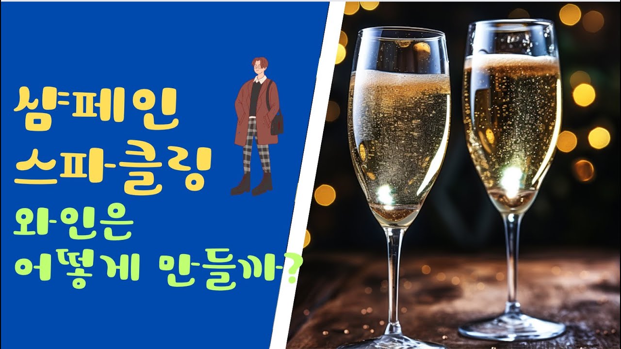 샴페인 프로세코 카바 스파클링 와인 등의 제조법전통방식 탱크방식 아스티방식과 스파클링 와인 잔 당도 와인의
