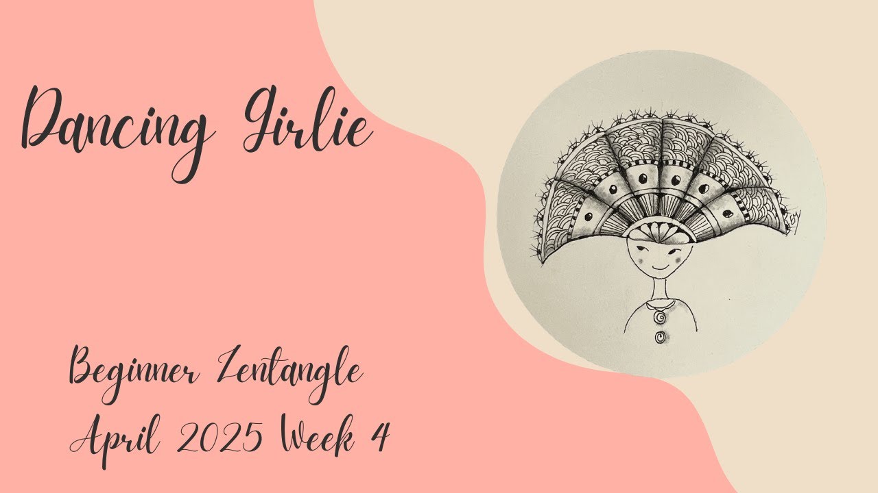 Dancing Girlie -Beginner Zentangle - YouTube