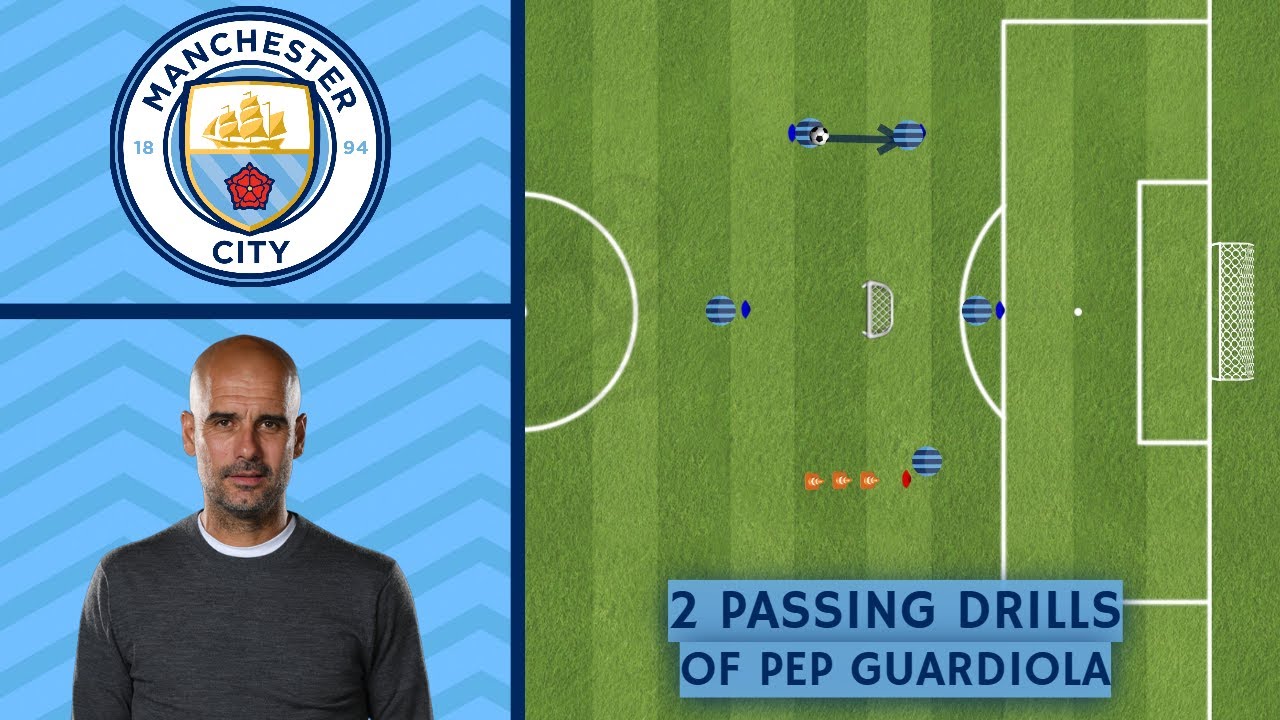2 Passing Drills of Pep Guardiola (Passing Drills with goal) - YouTube