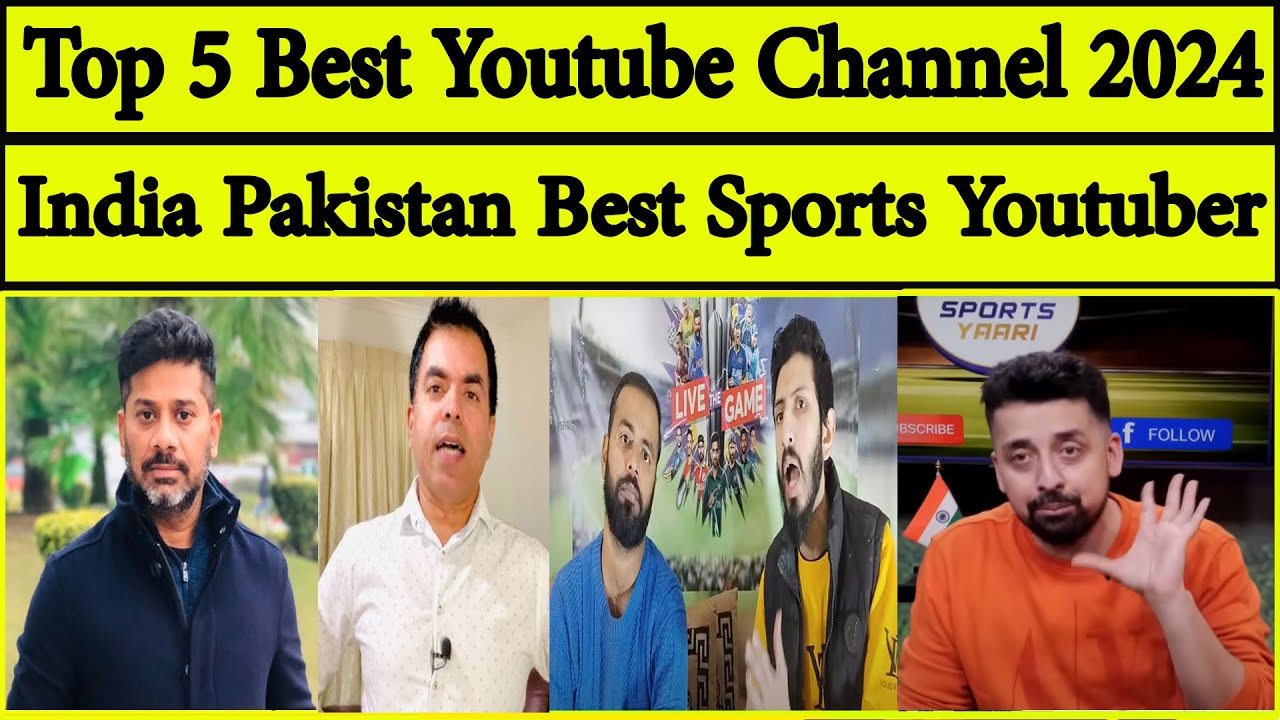 Top 5 Best Youtube Channels in 2024 | Rizwan Haider, Wasay Habib, Vikrant Gupta & Cricket Lover ...