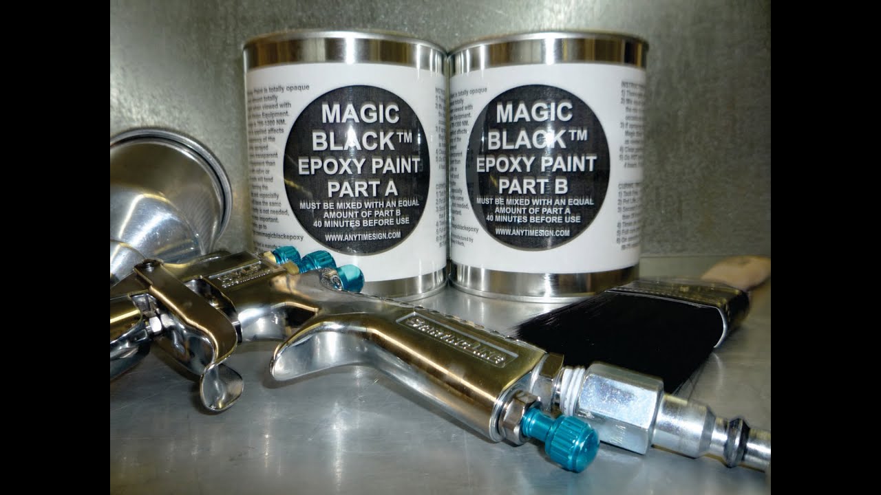 Epoxy Magic Black™ Paint, transparent to Infrared Light, for Security ...