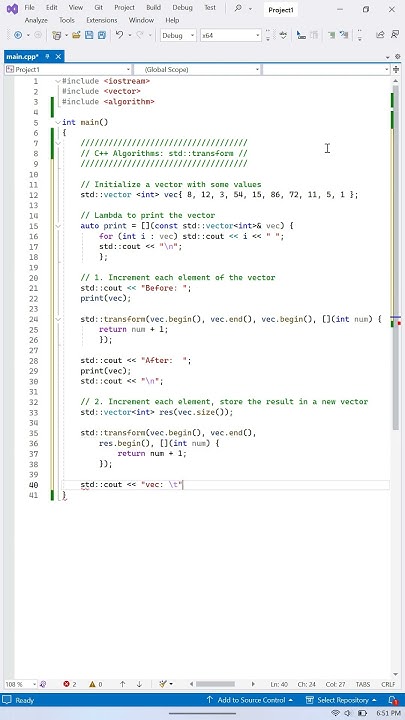 C Algorithms Stdtransform Usage Example Coding Programming Algorithms Cpp Cplusplus