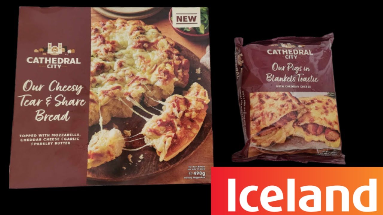 Iceland Double Cathedral City Our Cheesy Tear & Share Bread & Our Pigs ...