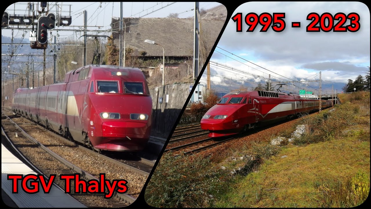 Mon hommage à la marque Thalys des TGV rouges - YouTube