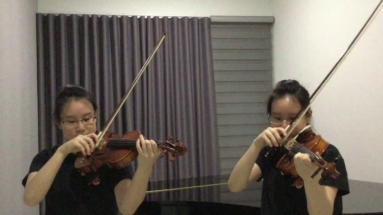 W. A. Mozart, "Der Spiegel" The Mirror Violin Duet | Kylie and Kyvie ...