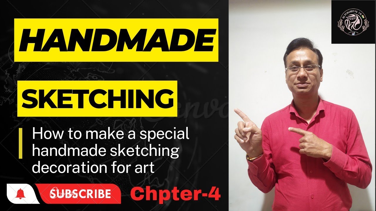 How to make a special handmade sketching | decoration for art chapter 4 ...