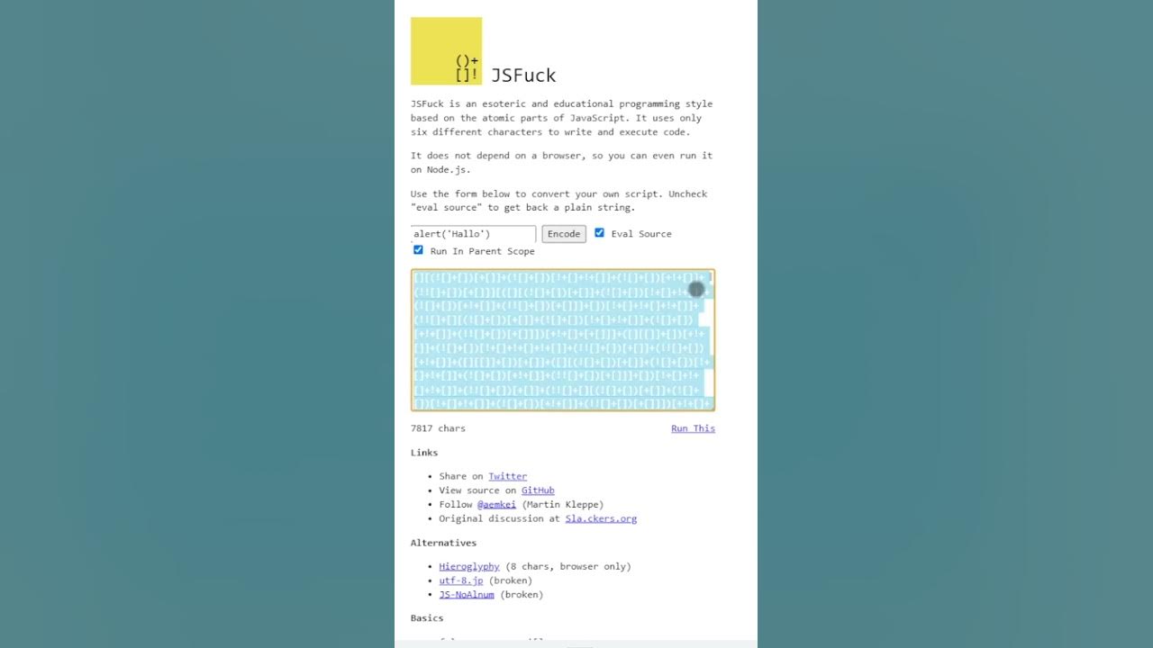 Javascript Mit 6 Zeichen Javascript Code Coden Youtube