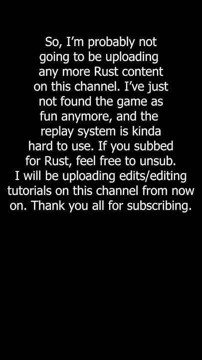 Rust Youtube