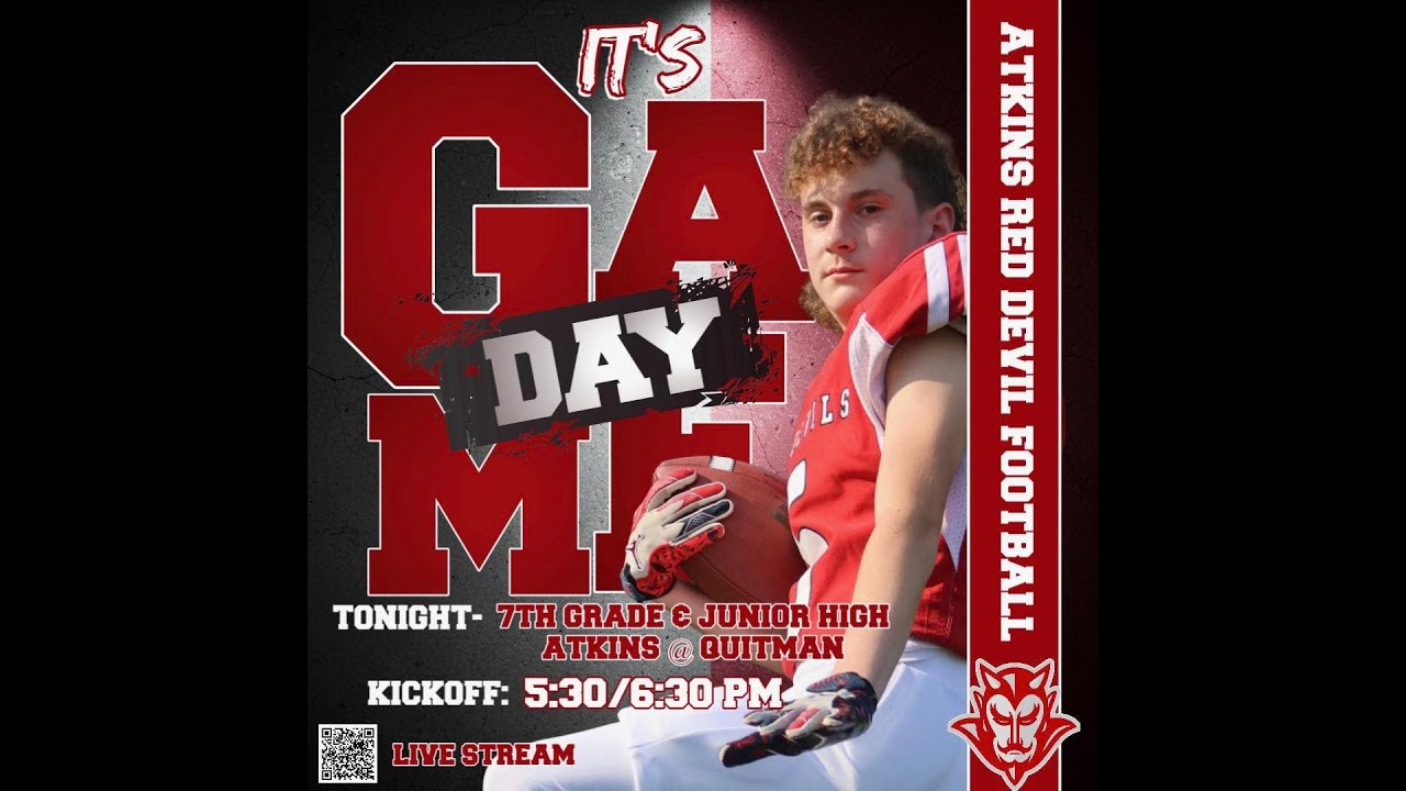 Atkins Red Devils Jr High vs Quitman Oct 2, 2025 - YouTube