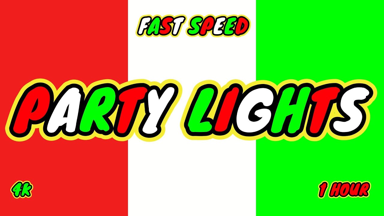 Color Changing Screen- Red vs White vs Bright Green [Party Lights- Fast ...