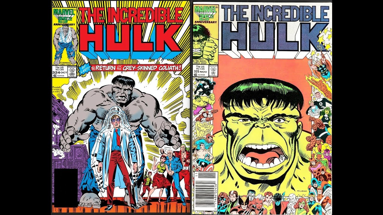 Incredible Hulk 324-326 The Hulk goes grey! - YouTube