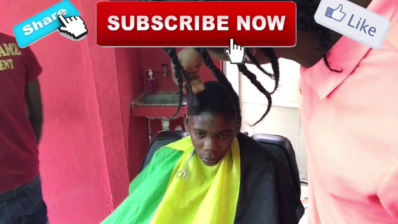 How to do a Jersey fade and a little freestyle junior4k gang - YouTube