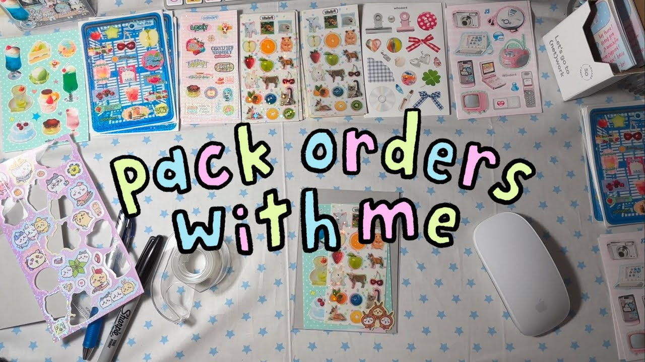 pack orders with me! (asmr) - YouTube