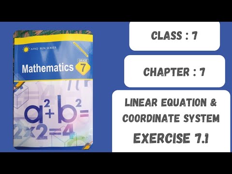 Afaq Sun Series Class 7 Mathematics _ Exercise 7.1 (Q5 to 7) - YouTube