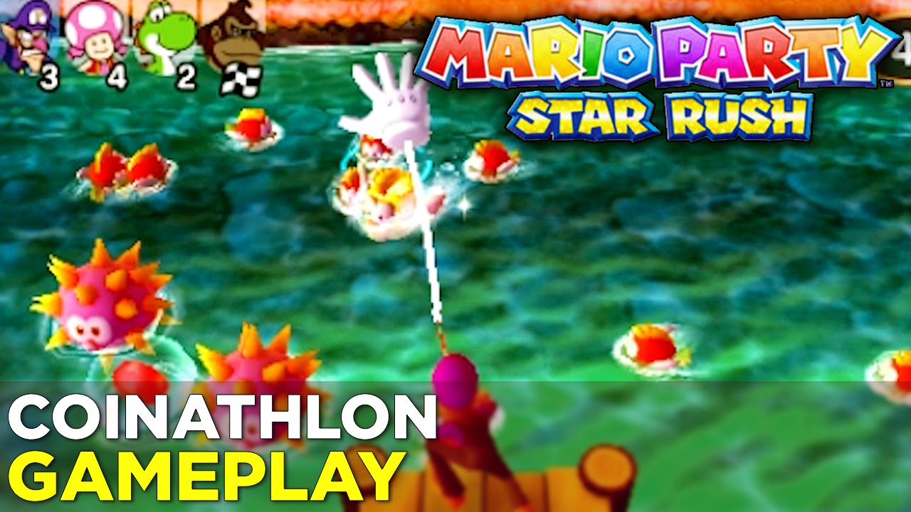 MARIO PARTY: STAR RUSH — Rapid-Fire Minigame "Coinathlon" Mode 3DS ...