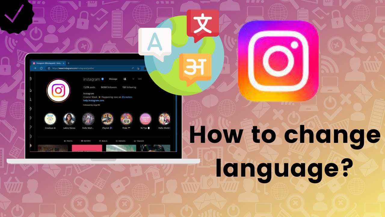 How to change the language of Instagram? - YouTube