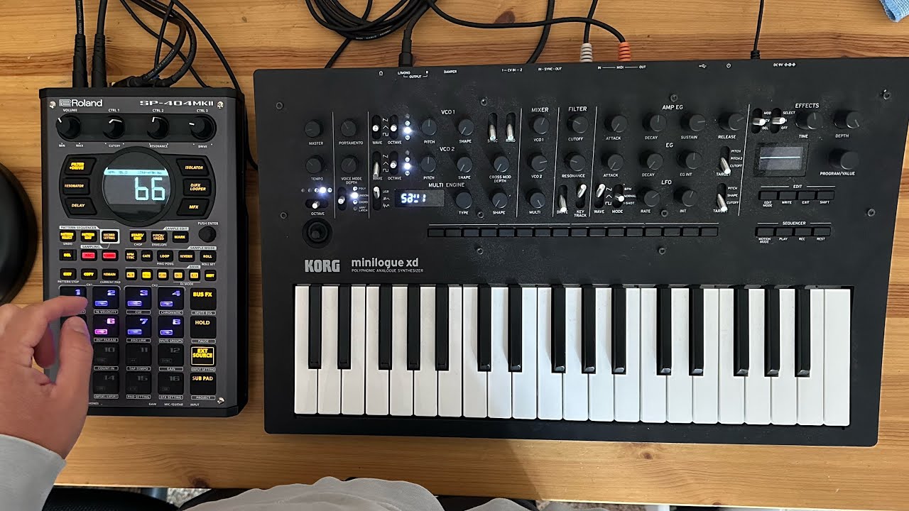 Fall” | SP404-MK2 & Korg Minilogue XD live jam | Original Song | - YouTube