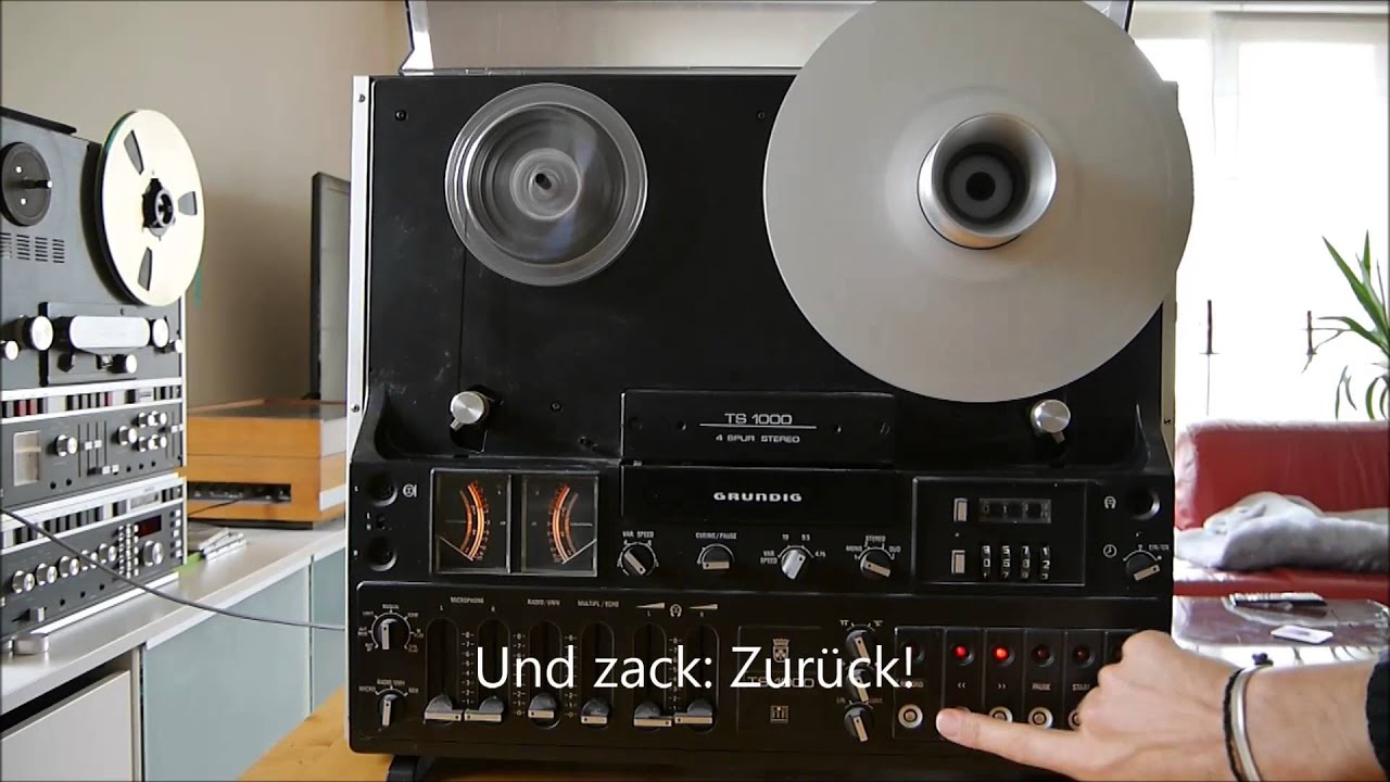 Grundig TS-1000 Umspul-Test 2 - YouTube