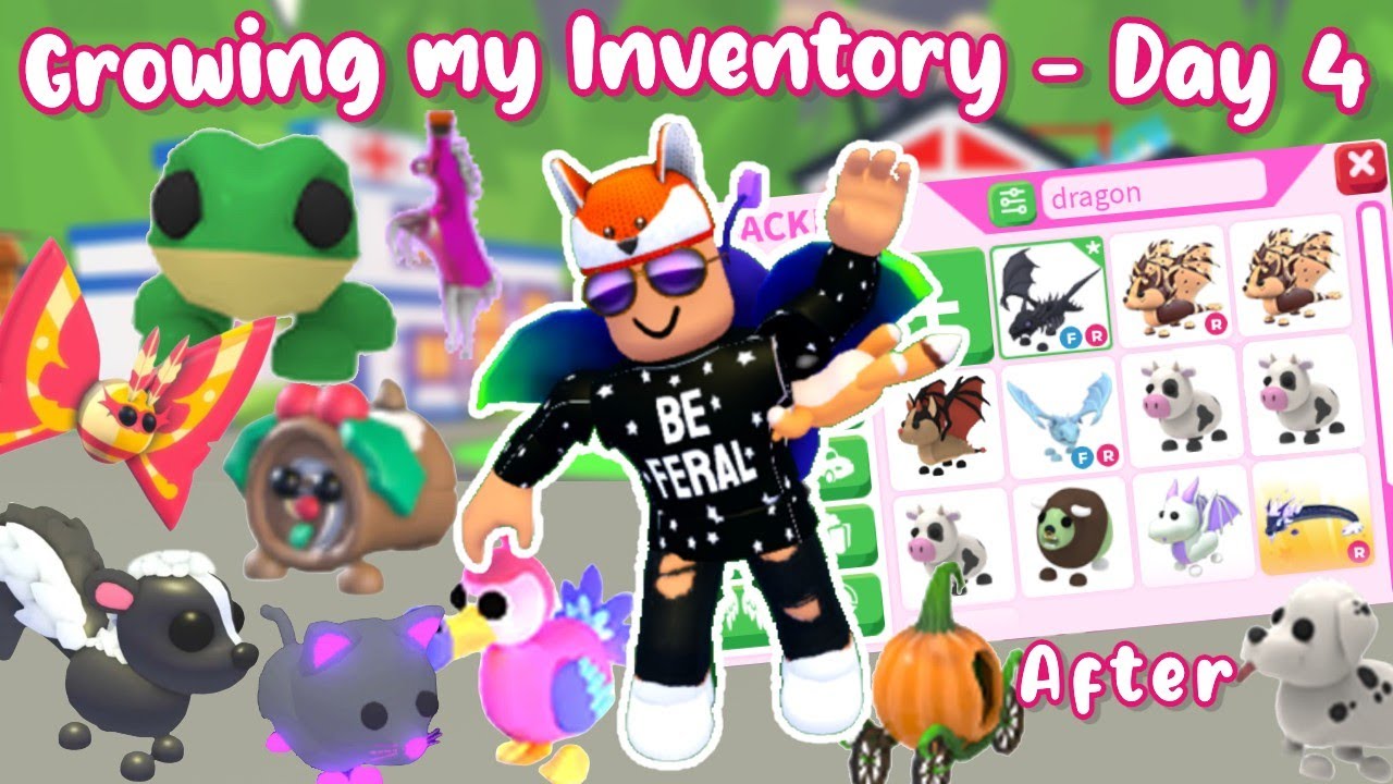 Day 4 - Growing My Inventory in Adopt Me in 7 Days - YouTube