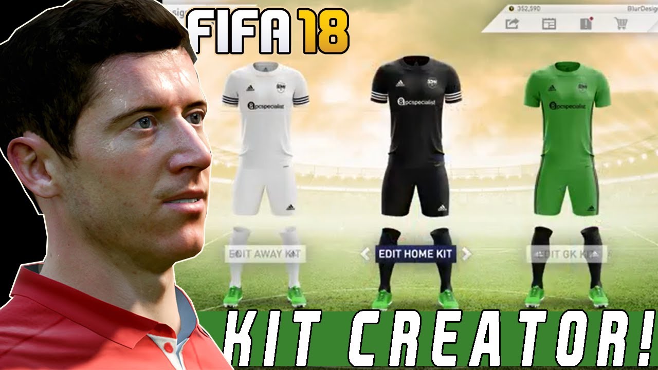 🎮 FIFA 18 - GAMEPLAY do NOVO KIT CRIADOR? 😯ANÁLISE! (Kit Creator mode ...