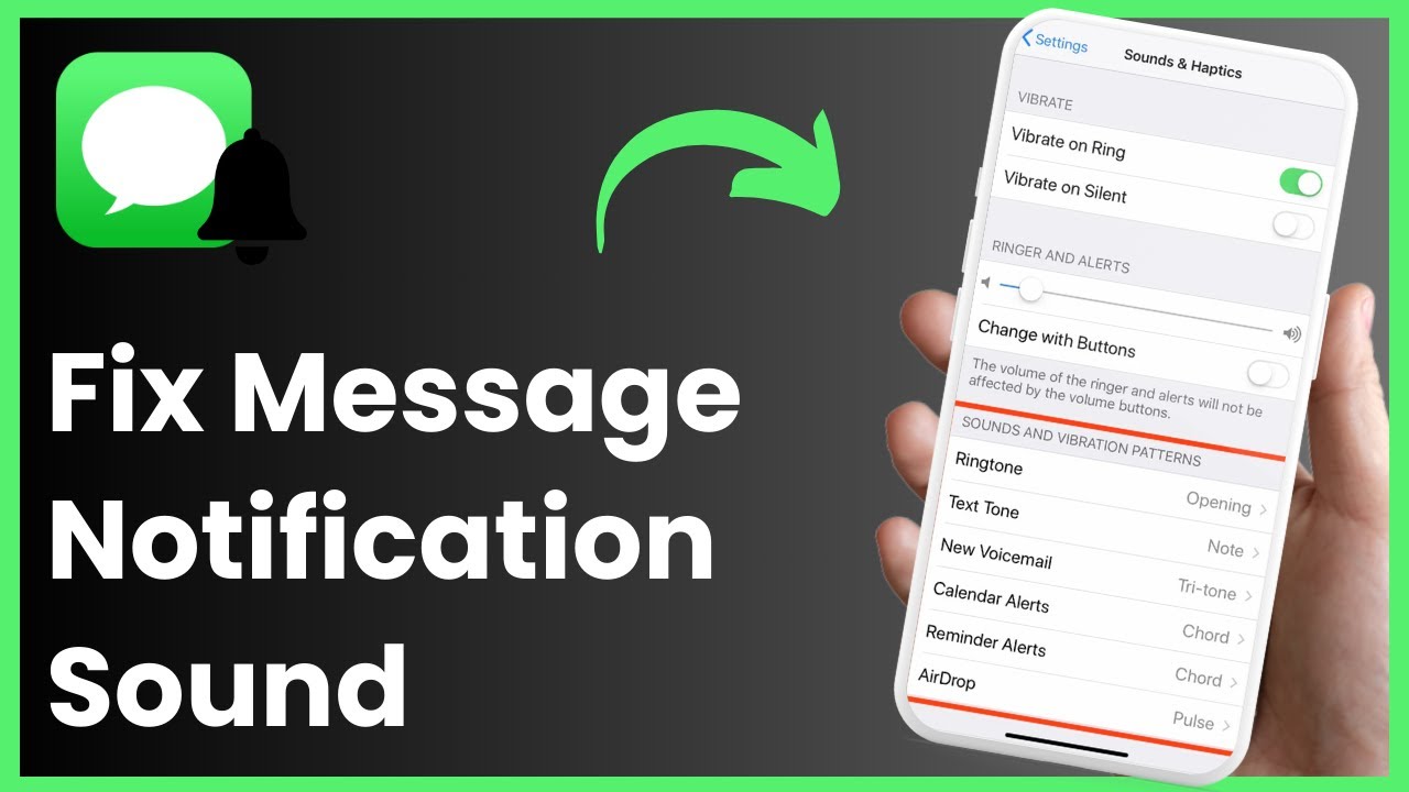 How To Fix Message Notification Sound On iPhone - YouTube