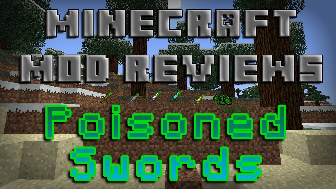 Minecraft Mod Reviews: Poisoned Swords! (HD) - YouTube