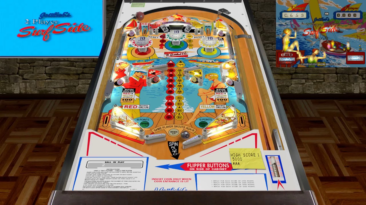 Surf Side Pinball VPX - YouTube