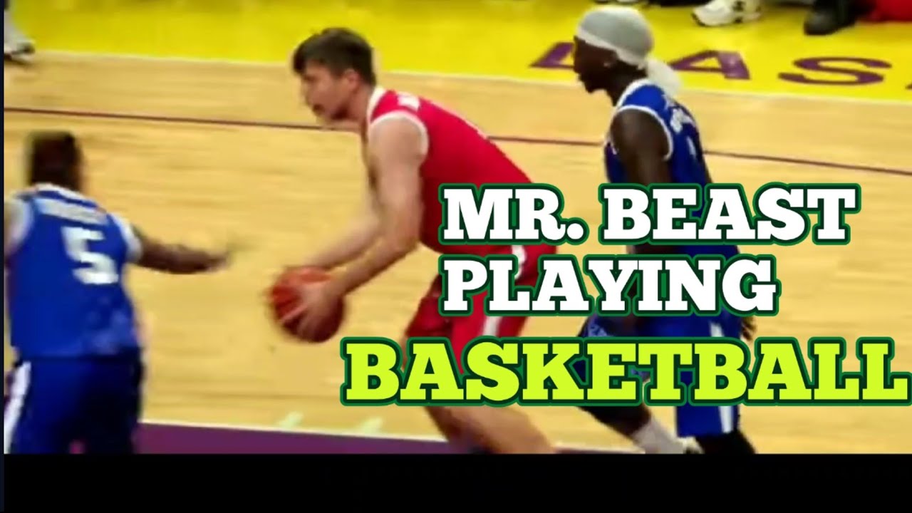 CRAZY Video Of Mr. Beast Playing BASKETBALL - YouTube