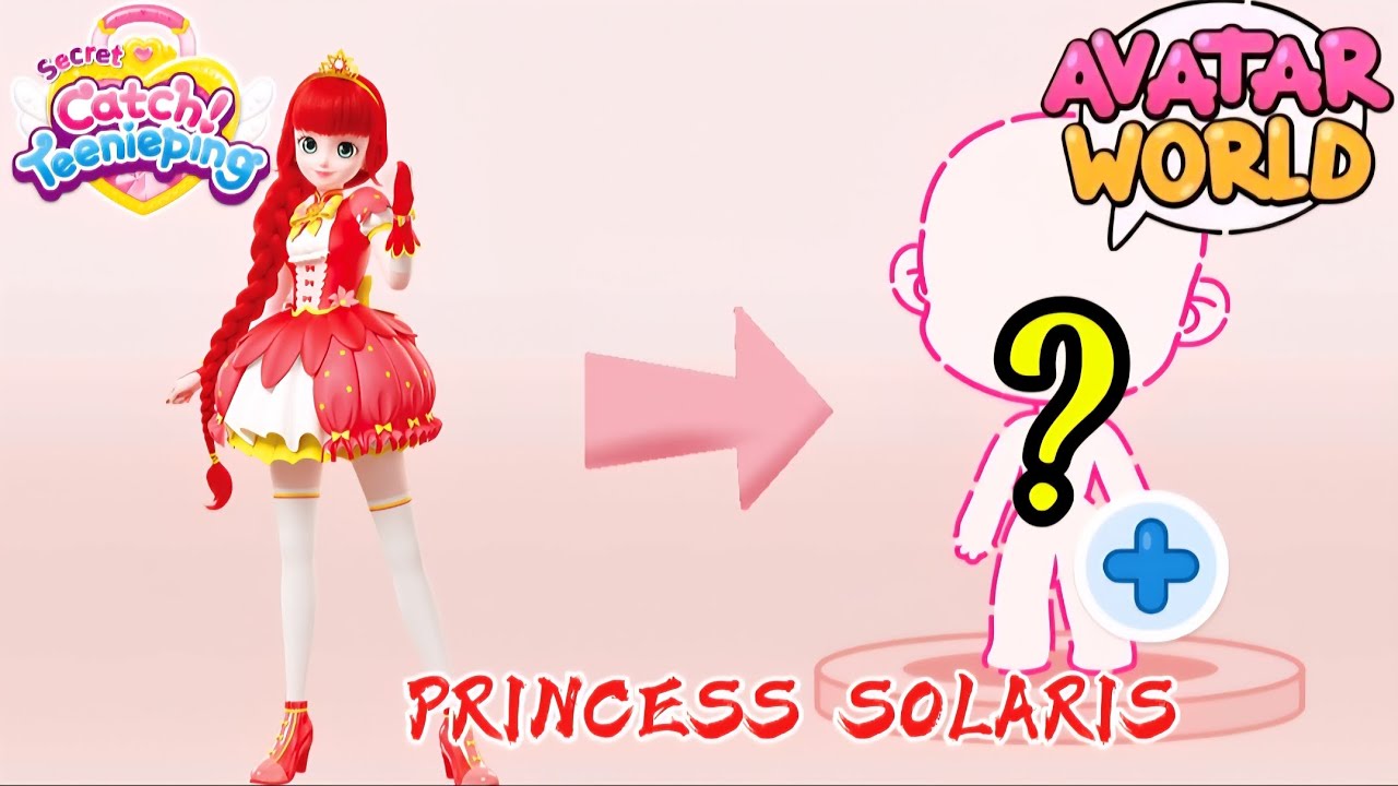 HOW TO MAKE PRINCESS SOLARIS 🧡 ️🧡 ️ CATCH! TEENIEPINGS IN AVATAR WORLD ...