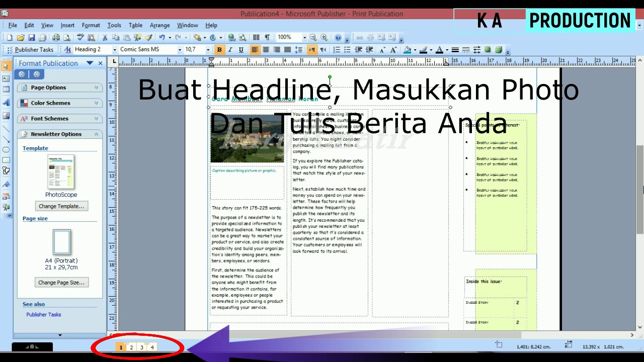 Cara Membuat Halaman Koran - YouTube