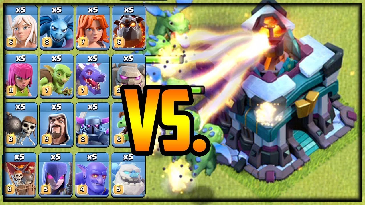 Every Troop vs. MAX GIGA INFERNO! Town Hall 13 Clash of Clans Update ...