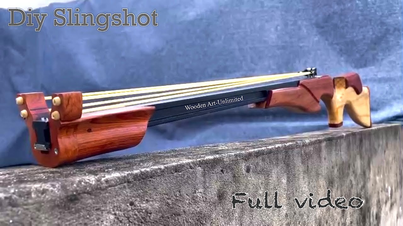 Wooden Art // DIY Super Slingshot - YouTube