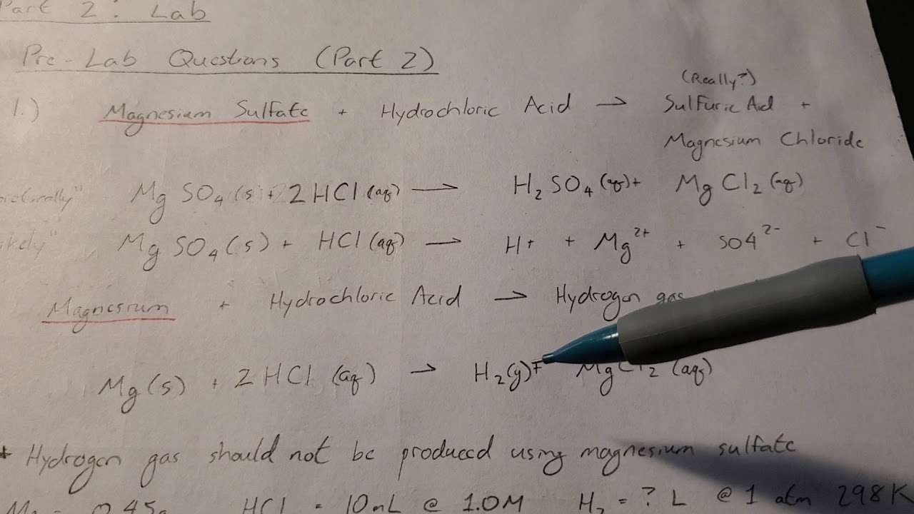 Lab #5: Reaction Rate (Part 1) - YouTube